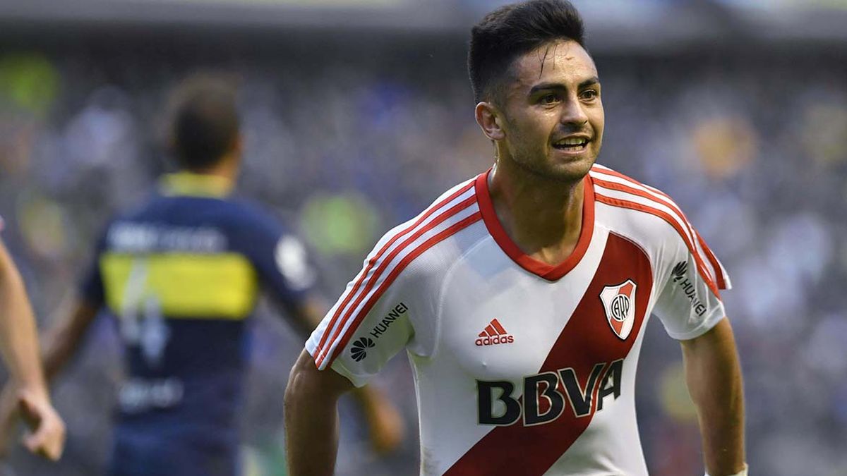Pity Martínez: fue un momento soñado el haber podido marcar en la Bombonera
