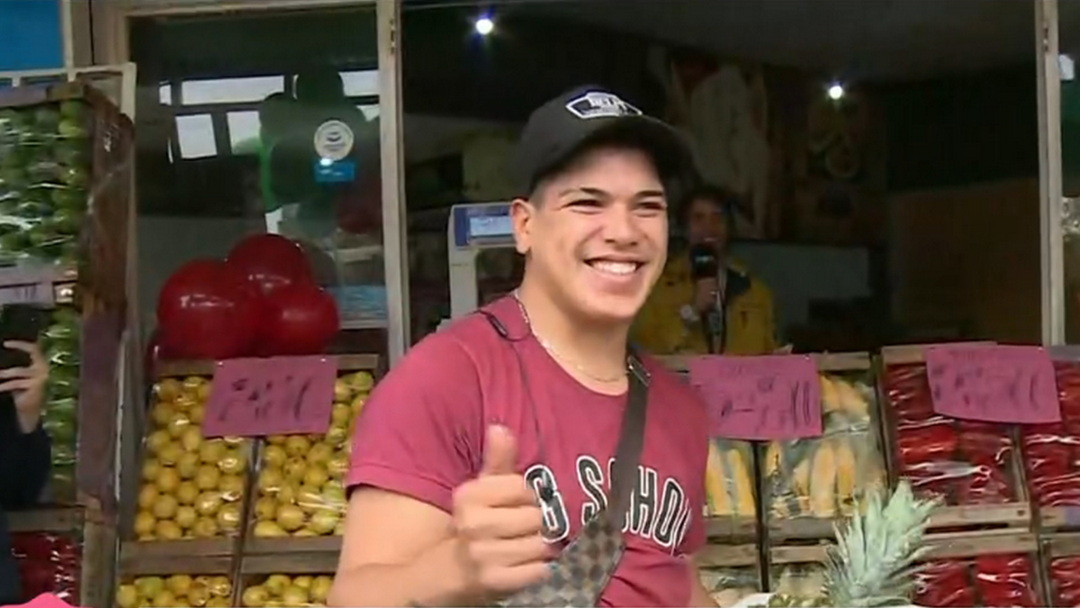 Thiago abrió su propia verdulería