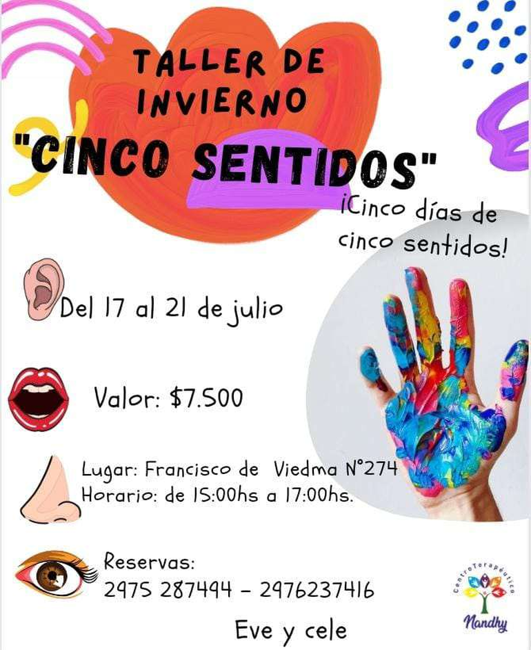 Taller de invierno Cinco sentidos para niños