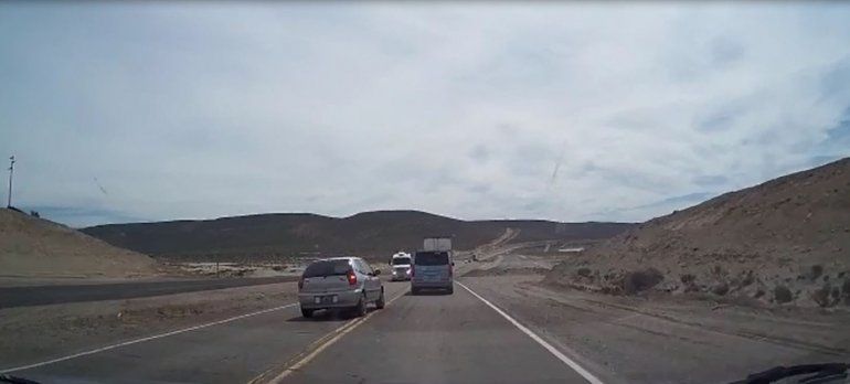 Inconsciencia en la ruta entre Comodoro y Caleta