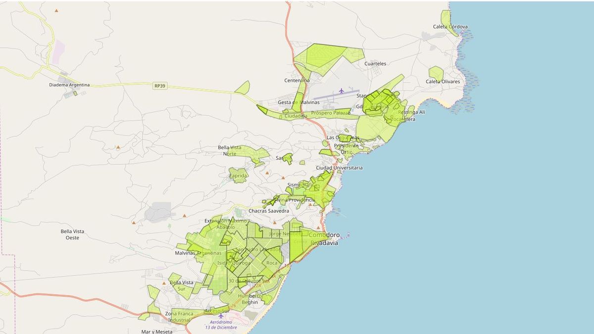 Comodoro Rivadavia tiene 166 barrios de denominación popular