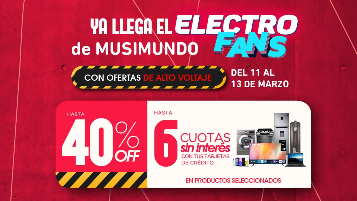 Llega el Electrofans a Musimundo
