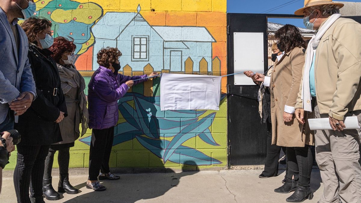 Mural inclusivo por el aniversario del barrio