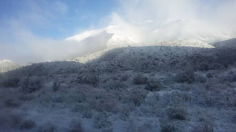 Extrema precaución: rutas nevadas en la cordillera