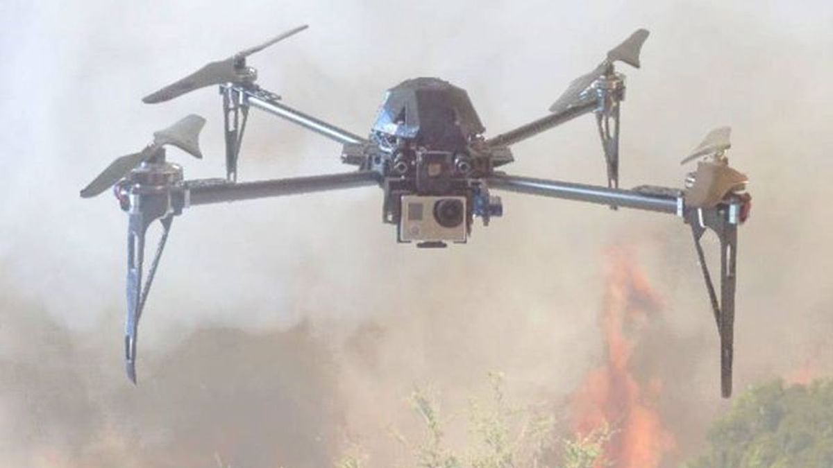 Presentaron un drone para prevenir y monitorear incendios forestales