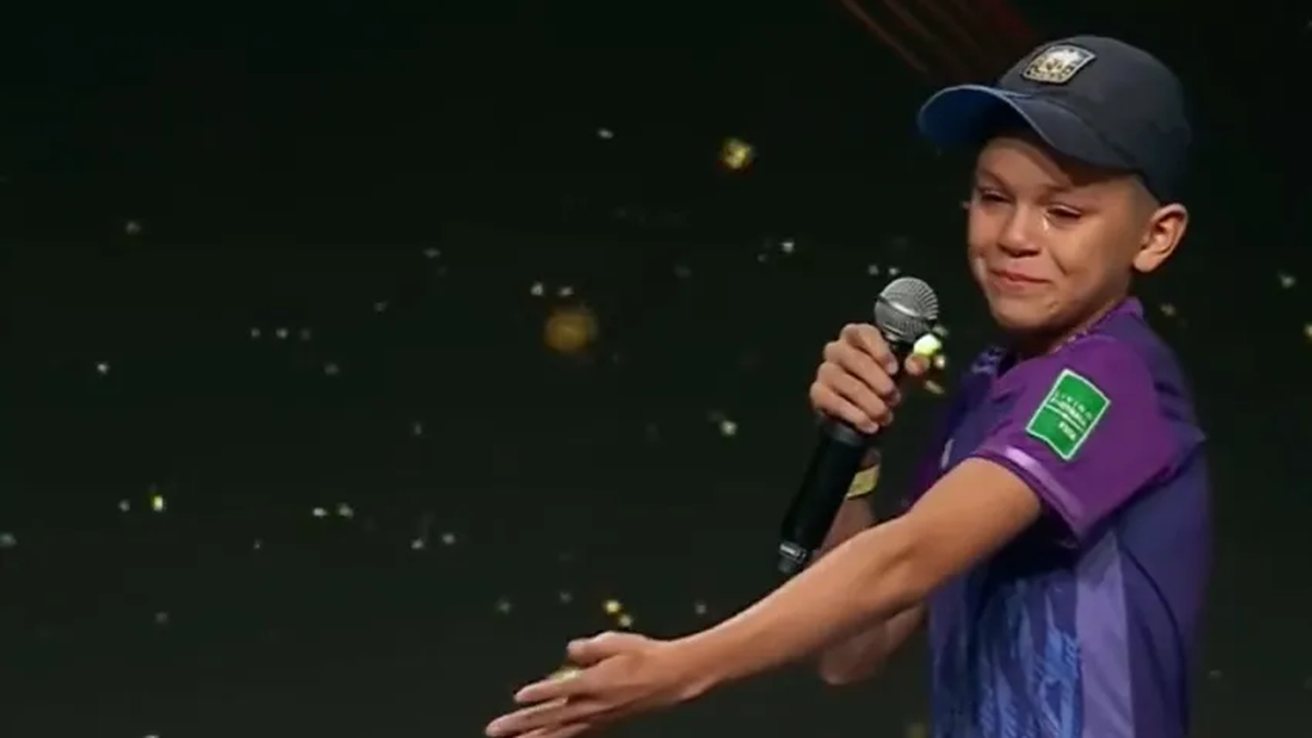 Quién es el nene que hizo emocionar a todos en el homenaje a la Selección