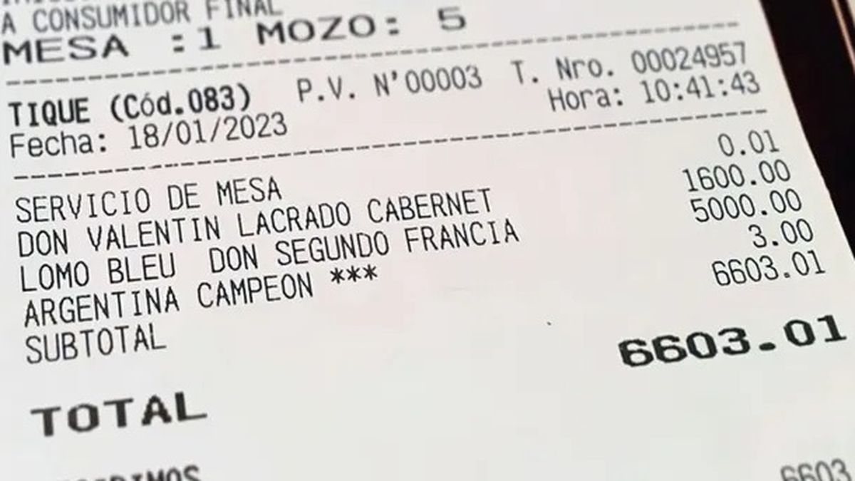 La historia real del ticket con $3 por Argentina campeón