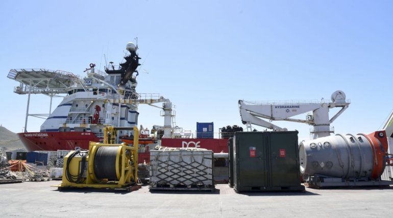 ARA San Juan: siguen los trabajos en el puerto de Comodoro Rivadavia