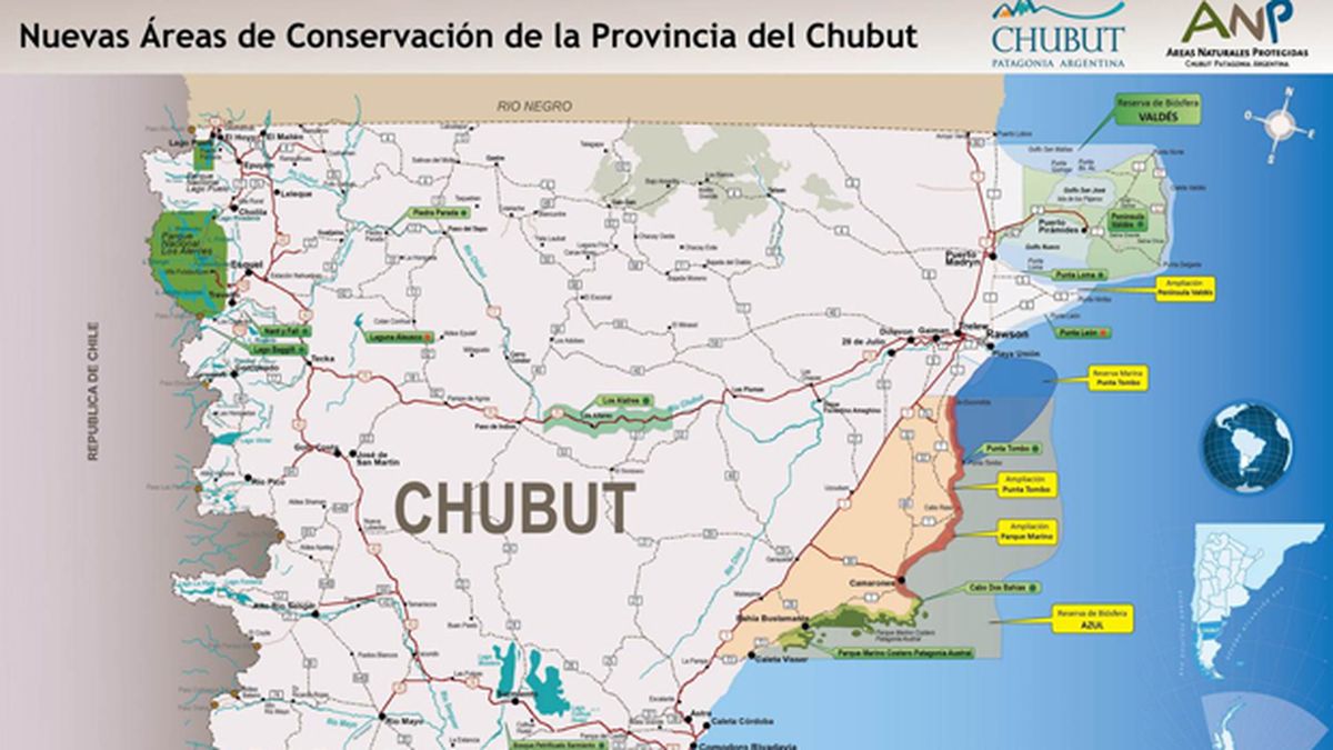 Chubut duplicó en el último año su superficie de áreas protegidas