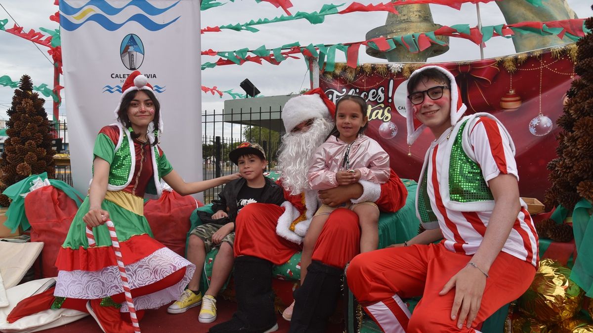 Papá Noel ya se instaló en la plazoleta del Gorosito