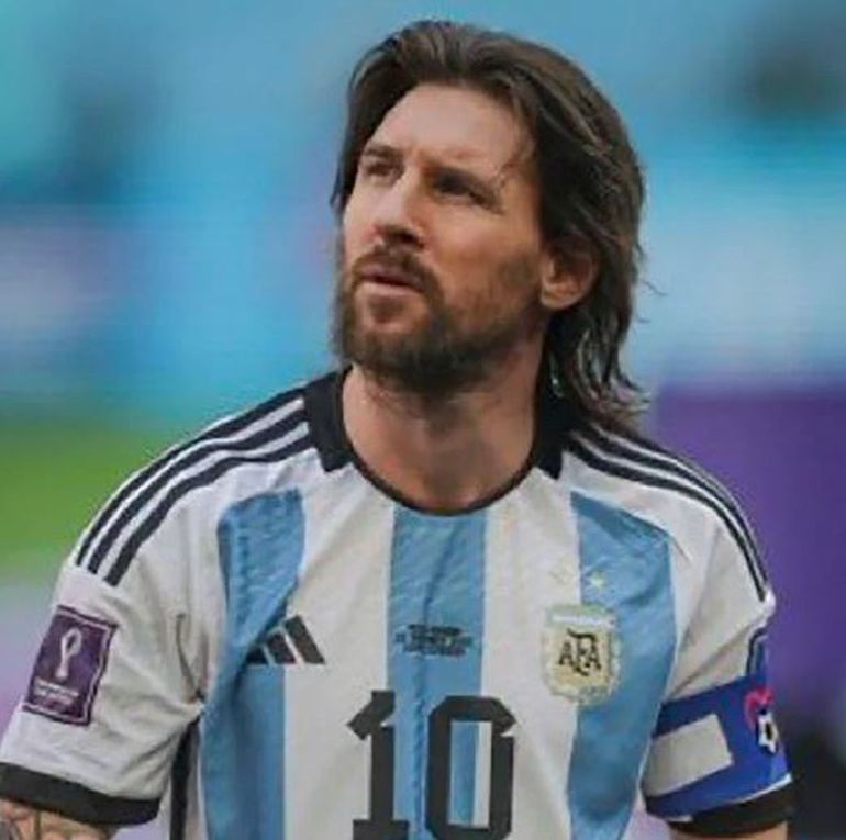 Las imágenes de cómo luciría Messi en el próximo Mundial