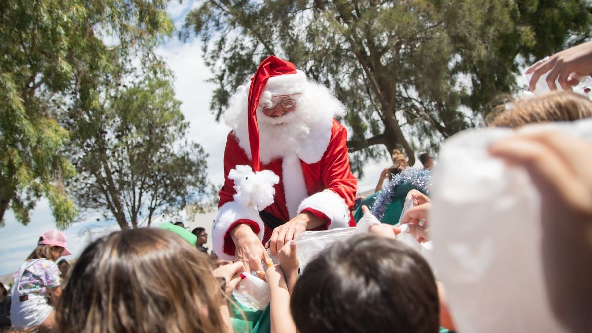 Papá Noel llega a Rada Tilly