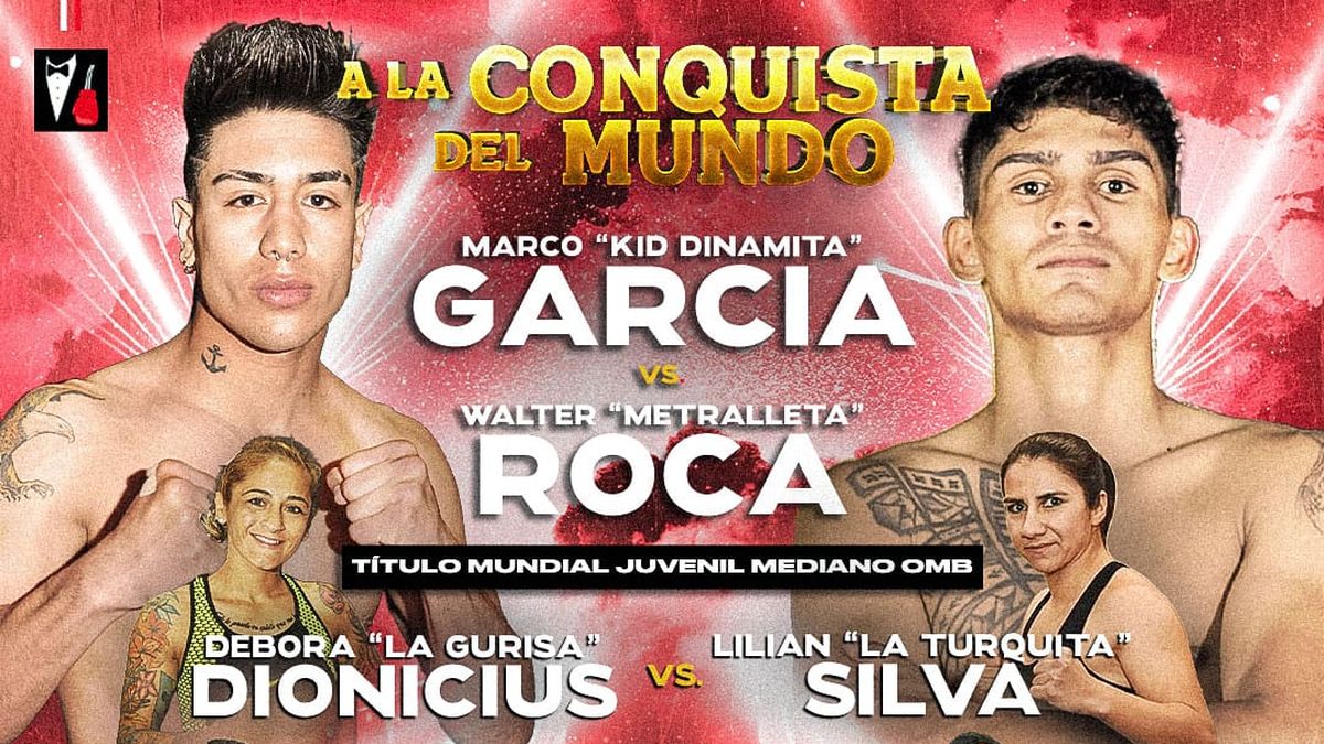 Marco García buscará el mundial juvenil OMB frente a Walter Roca