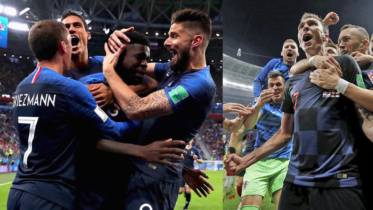 Francia va por su segundo título mundial y Croacia por el primero